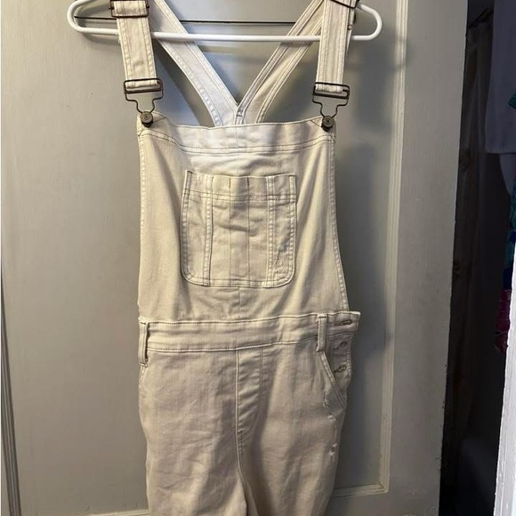 Judy Blue | Shorts | Judy Blue Light Tan Overalls | Poshmark